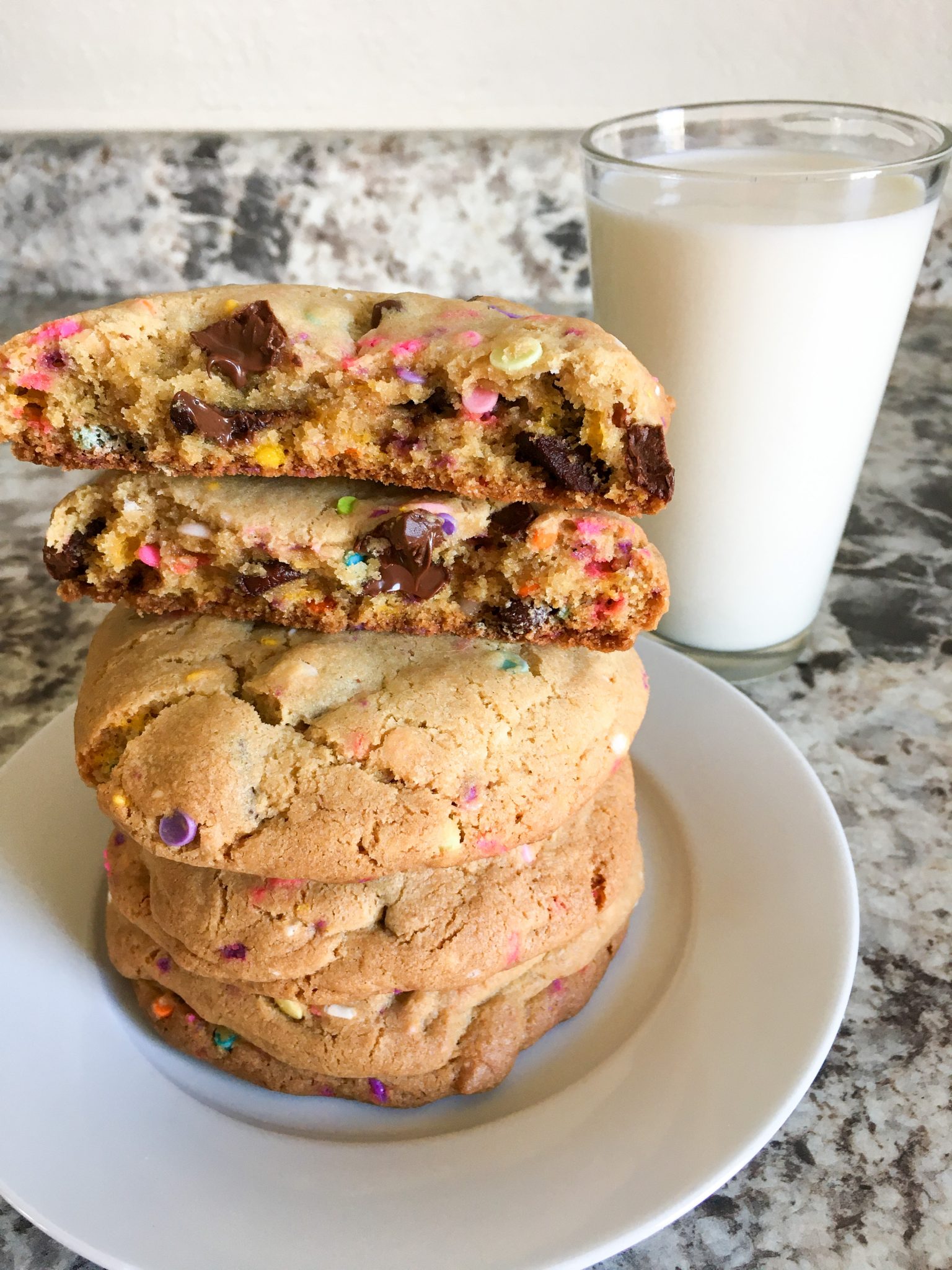 Chocolate Chip & Sprinkle Mega Cookies – Sweet Girl Eats