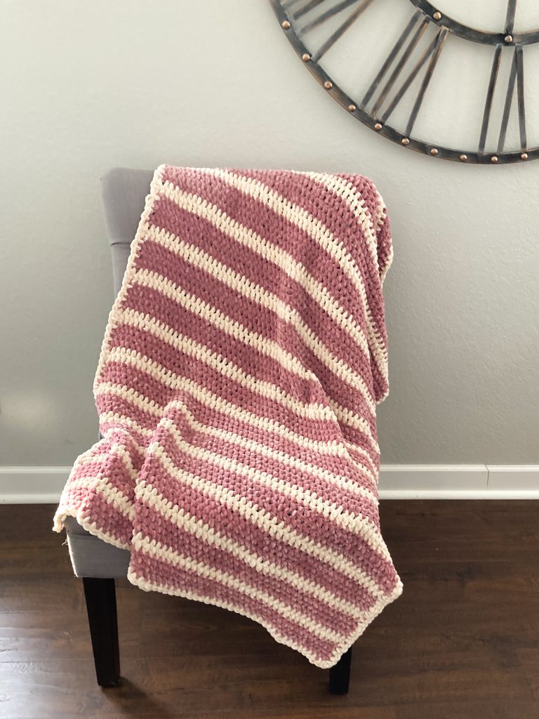 Blush and Ivory Velvet Stripes Throw – Sweet Girl Eats